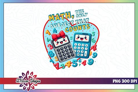 Math The Only Subject That Counts Png Graphic By Ssflower · Creative Fabrica