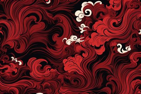 Red Patterns For Stylish Use Premium Ai Generated Image