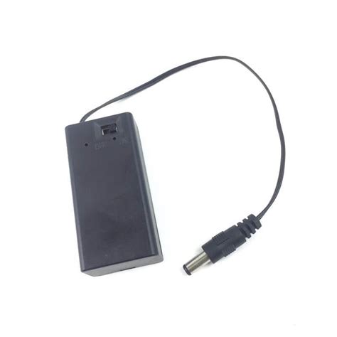 9v Battery Holder With Switch Cover Dc Jack