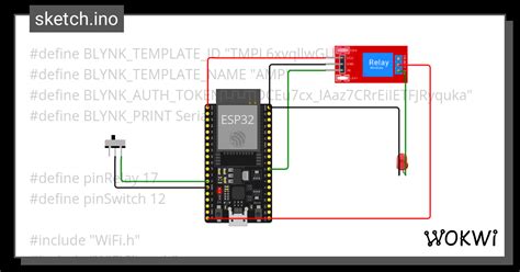 Praktek Relay Blynk Wokwi Esp32 Stm32 Arduino Simulator
