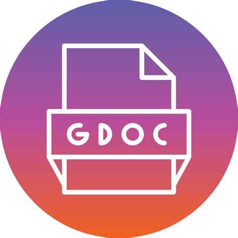 Gdoc File Format Icon 15692103 Vector Art At Vecteezy