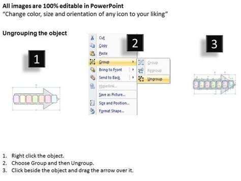 Ppt Slide Seven Staged Unidirectional Arrow Diagram Strategic Planning