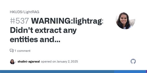 Warninglightrag Didnt Extract Any Entities And Relationships Maybe