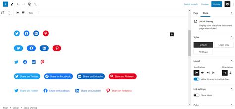 nick diego forks core wordpress block creates social sharing plugin