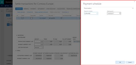 Coding Champ Payment Schedule In Dynamics 365 For Operations