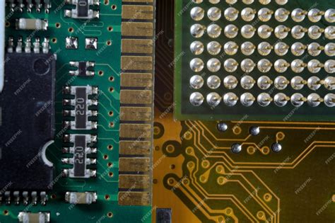 Premium Photo Microprocessor On The Background Of The Microcircuit Of