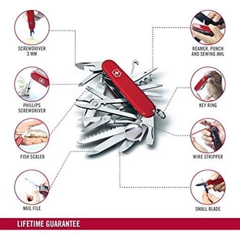 Buy Victorinox Swiss Army Multi Tool Swisschamp Pocket Knife Red 91