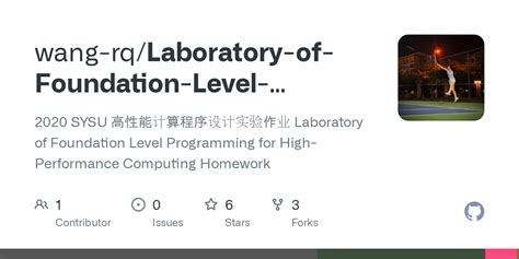 Github Wang Rqlaboratory Of Foundation Level Programming For High Performance Computing 2020