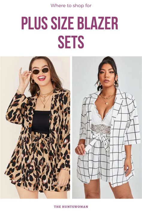 11 Plus Size Blazer Short Set Options Plus Size Fashion Where To