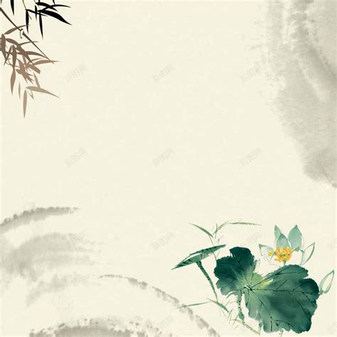 中国风手绘水墨清新茶叶主图背景图片免费下载 素材7imVkUjgq 新图网