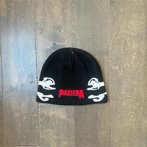 Vintage 2003 Biodomes Pantera Band Beanie Grunge Depop