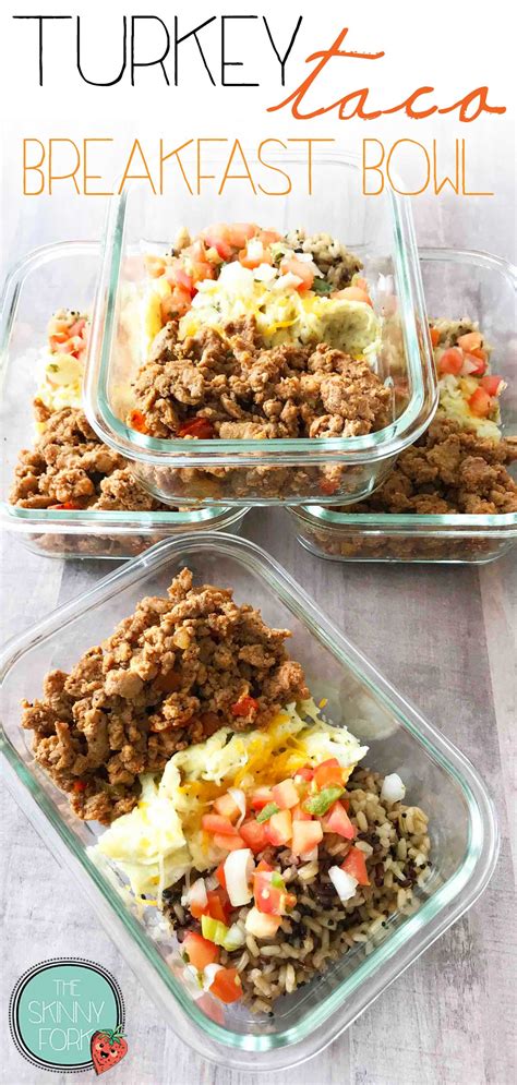 Skinny Turkey Taco Breakfast Bowl — The Skinny Fork