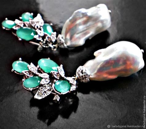 Серебряные Серьги с барочным жемчугом касуми купить в интернет-магазине ...