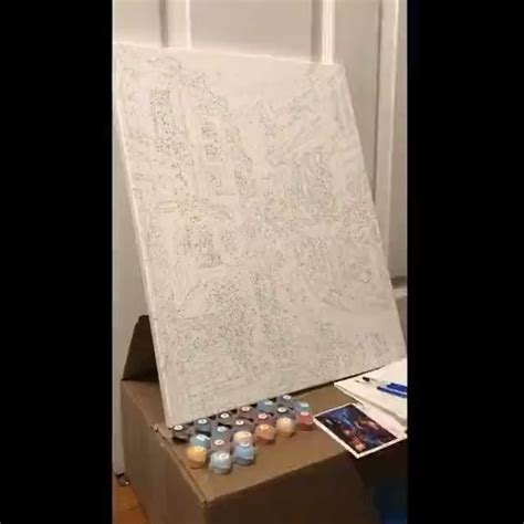 ซื้อ 5 แถม 1ภาพระบายสีตามตัวเลข ขึงเฟรมไม้พร้อมอุปกรณ์ ขนาด 40x50 ซม ของขวัญ Diy Th