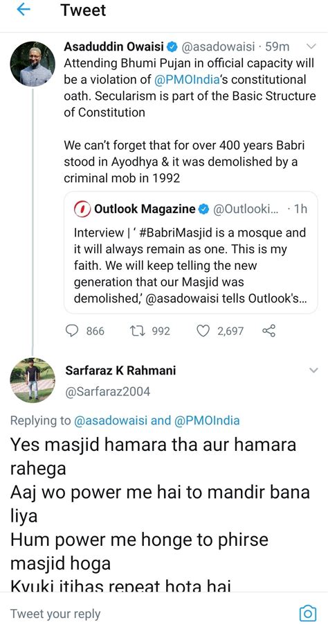 Twitter User Apologises After Claiming To Build Mosque On Ram Temple