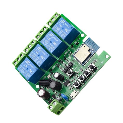 Tuya Wifi Smart Switch Module 124ch Ac Dc 7 32v 85 250v Jog Self