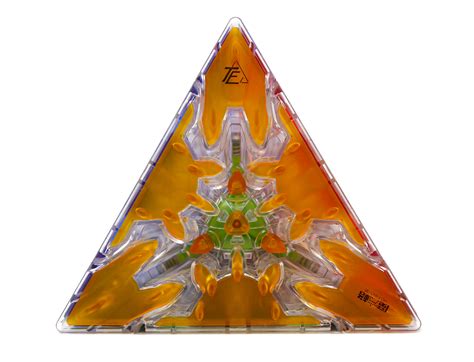 Pyraminx Gear Transparente Cubo Mágico Profissional Cuber Brasil