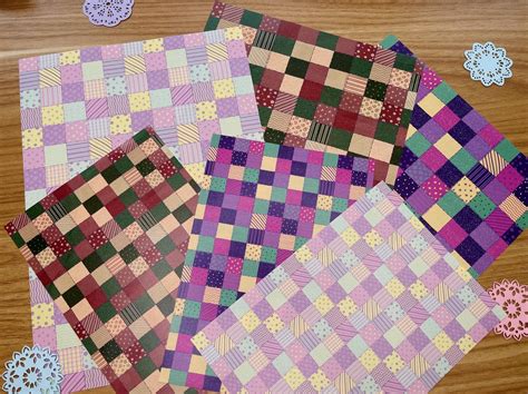 Patchwork Patterned Paper For Journaling And Scrapbooking Patchwork Patterned Paper For Journaling And Scrapbooking