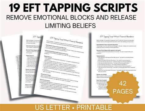 Eft Tapping Script Eft Guide To Release From Limiting Beliefs Alternative Therapy For Self