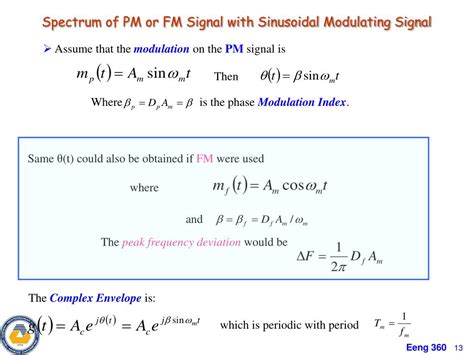 Ppt Chapter 5 Am Fm And Digital Modulated Systems Phase Modulation Pm Frequency Modulation