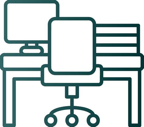 Workspace Line Gradient Icon 43746465 Vector Art At Vecteezy