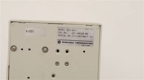 Shimadzu AOC 20i Auto Injector LabX Com