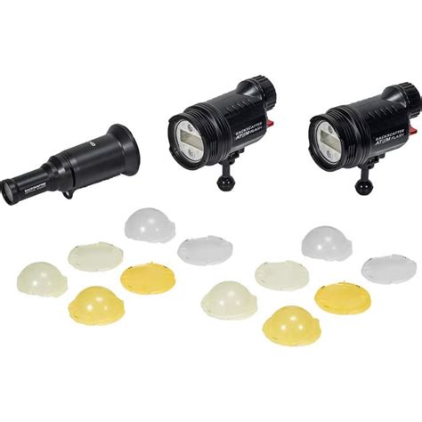 Backscatter Dual Af 1 Atom Flash Underwater Strobe Bundle With Snoot