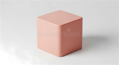 Pink Cube Object On White Background Stock Illustration Illustration Of Stark Decoration