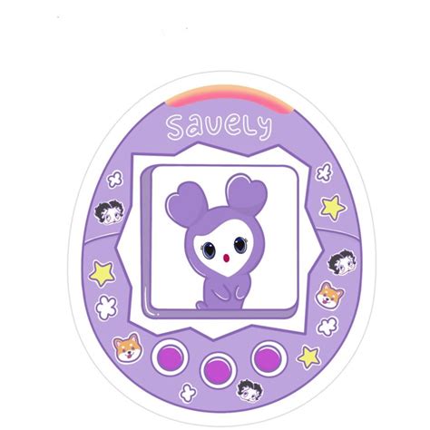 Twice Laburi Lovely Sana Savely Tamagotchi Sticker In 2025 Vinyl Decal Stickers Cute