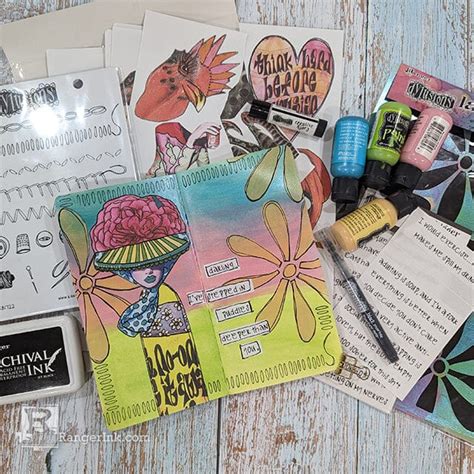 Dylusions Dyalog Spring Spread By Denise Lush