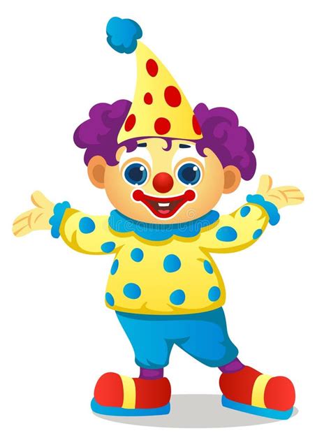 Cute Little Joker Vector Cartoon Stock Vector Illustration Of Happy