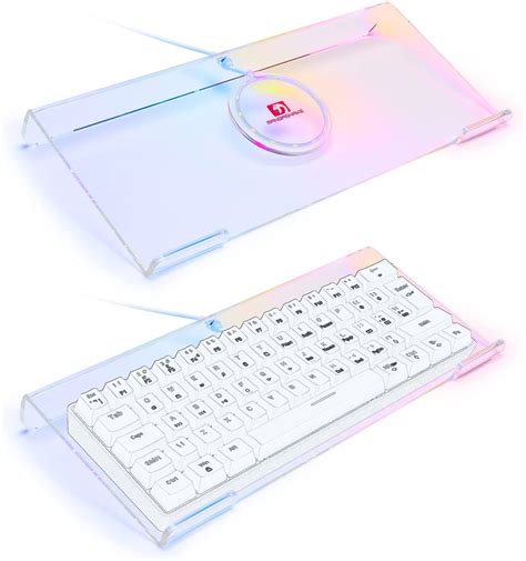 buy premium acrylic computer keyboard stand 366 kinds rgb led backlit