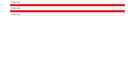 Enabled And Disabled Pseudo Class Example