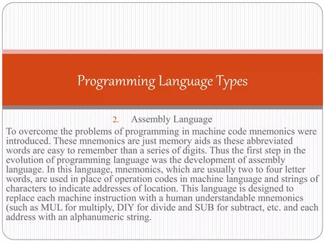 Programming Language Ppt