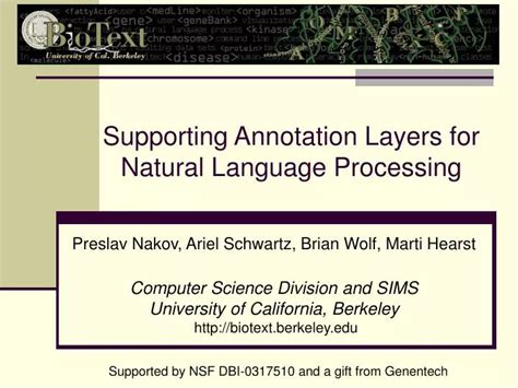 Ppt Supporting Annotation Layers For Natural Language Processing Powerpoint Presentation Id