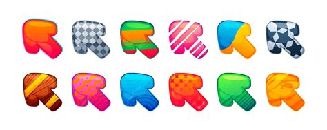 Premium Vector Cartoon Game Cursors Cute Gaming Kit Assets Arrows Different Materials And