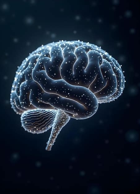 Neural Network Brain Visualization Digital Ai Concept Premium Ai Generated Image