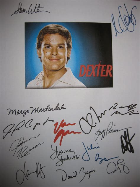 Dexter Pilot Signed Tv Screenplay Script X15 Autograph Michael C Hall