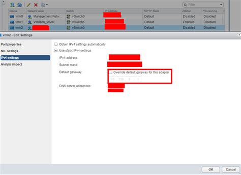 Need Help Setting Different Gateway On Vmk Port With Power Cli Rvmware