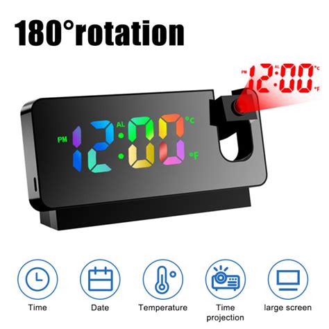 Led Digital Projection Alarm Clock For Bedroom Table Electronic Desktop Clocks Usb Wake Up Clock
