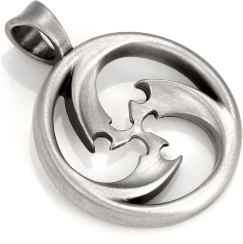 Bico Stormrider Satin Silver Finished Pendant E150
