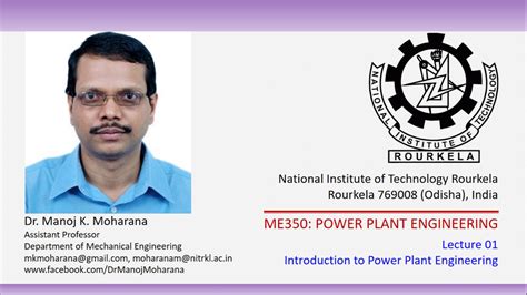 Lec 01 Introduction To Power Plant Engineering Youtube