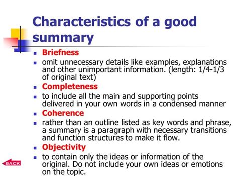 Key Features Of Summary Writing SummaryPedia