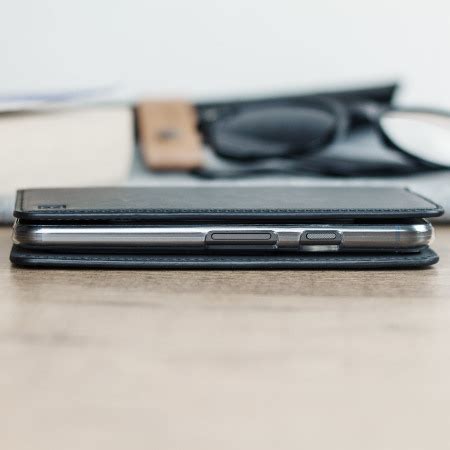 Olixar Genuine Leather Google Pixel XL Wallet Case Black