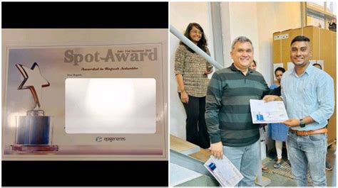 Rupesh Salunkhe On Linkedin Happy To Announce That I Received Spot Award Today Feels Nice To Be…