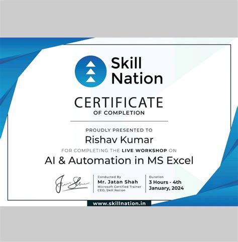 Rishav Kumar On Linkedin Ai Automation Excel Skillnation