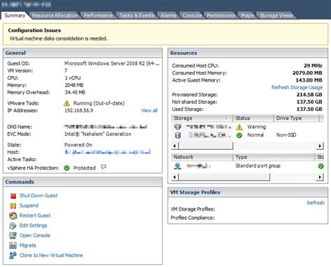 Virtual Machine Disks Consolidation Is Needed Adventures In Vmware