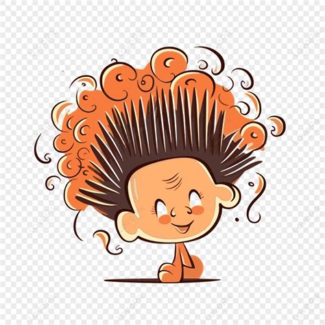 빗 머리 벡터상표만화클립 아트 Png 일러스트 무료 다운로드 Lovepik