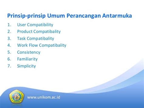 Prinsip User Interface Design