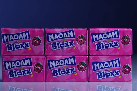 Maoam Bloxx Packs Strawberry Flavour Editorial Photo Image Of Sugar